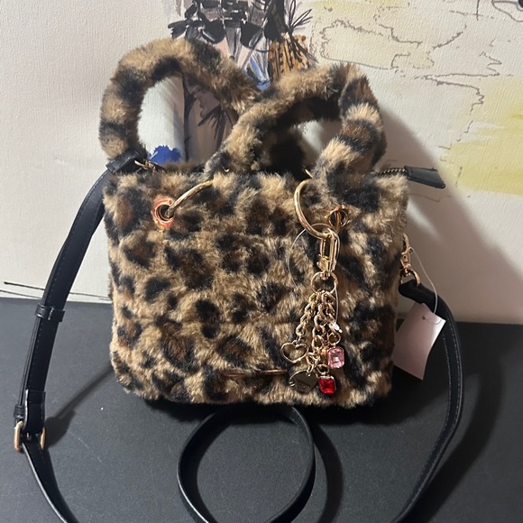 Aldo | Bags | Aldo Leopard Print Faux Fur Handbag And Crossbody | Poshmark